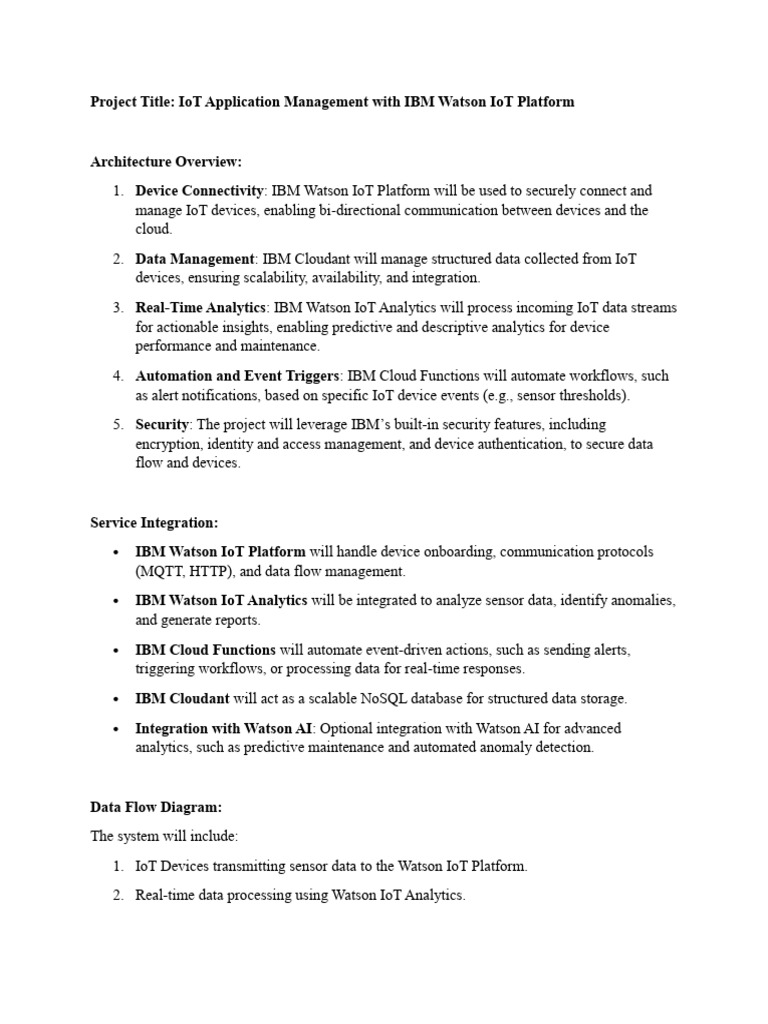 Solution Design and Implementation For IoT Application Management With ...