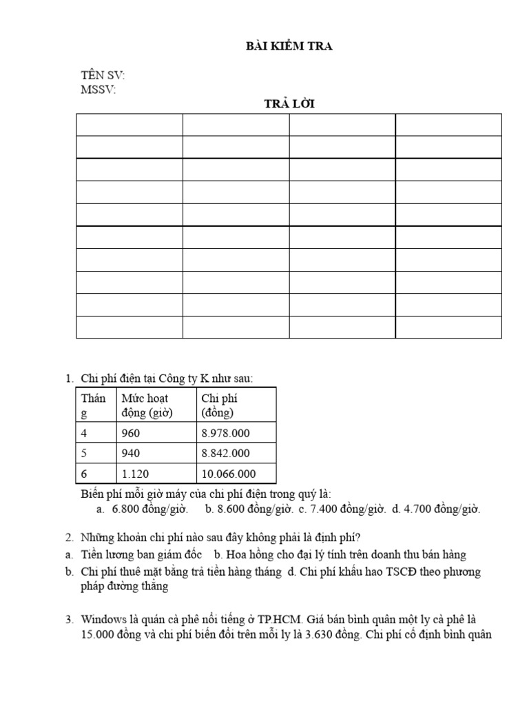 KTQT - 2023 - Cau Hoi TN | PDF