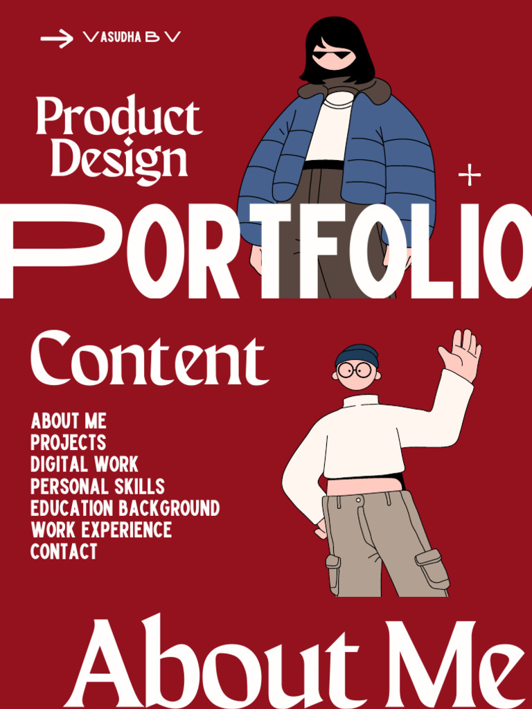 Red and White Modern Creative Design Portfolio Presentation | PDF