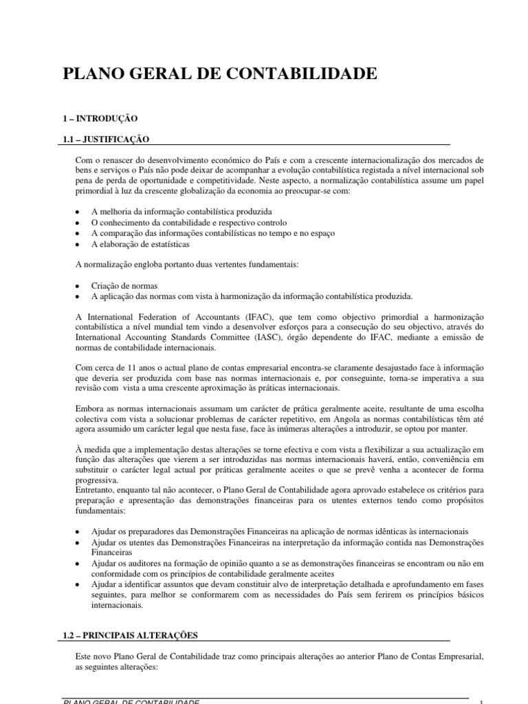 Pgc - Plano Geral Contabilidade