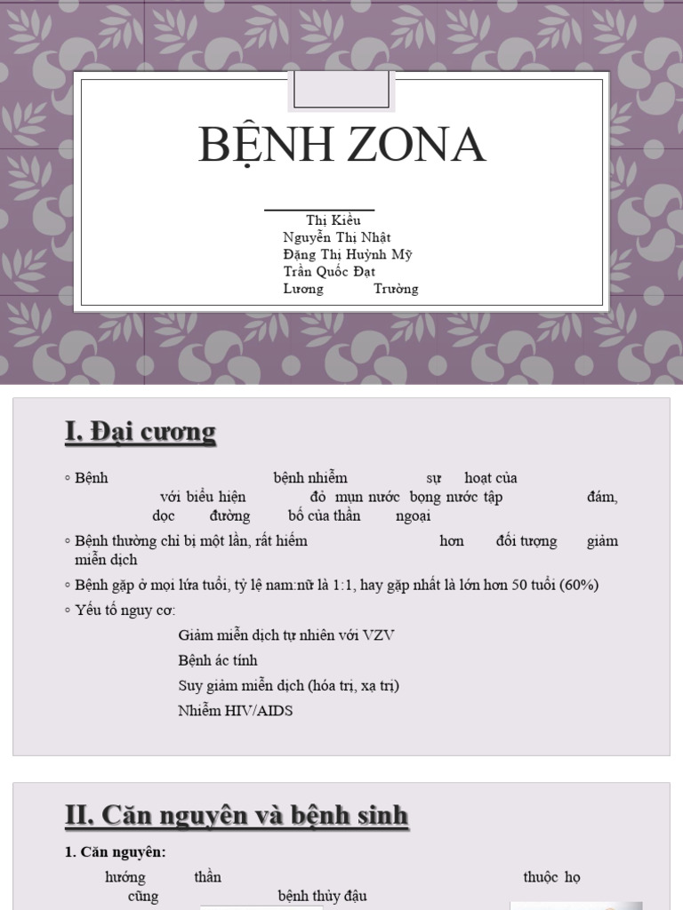 BỆNH ZONA | PDF