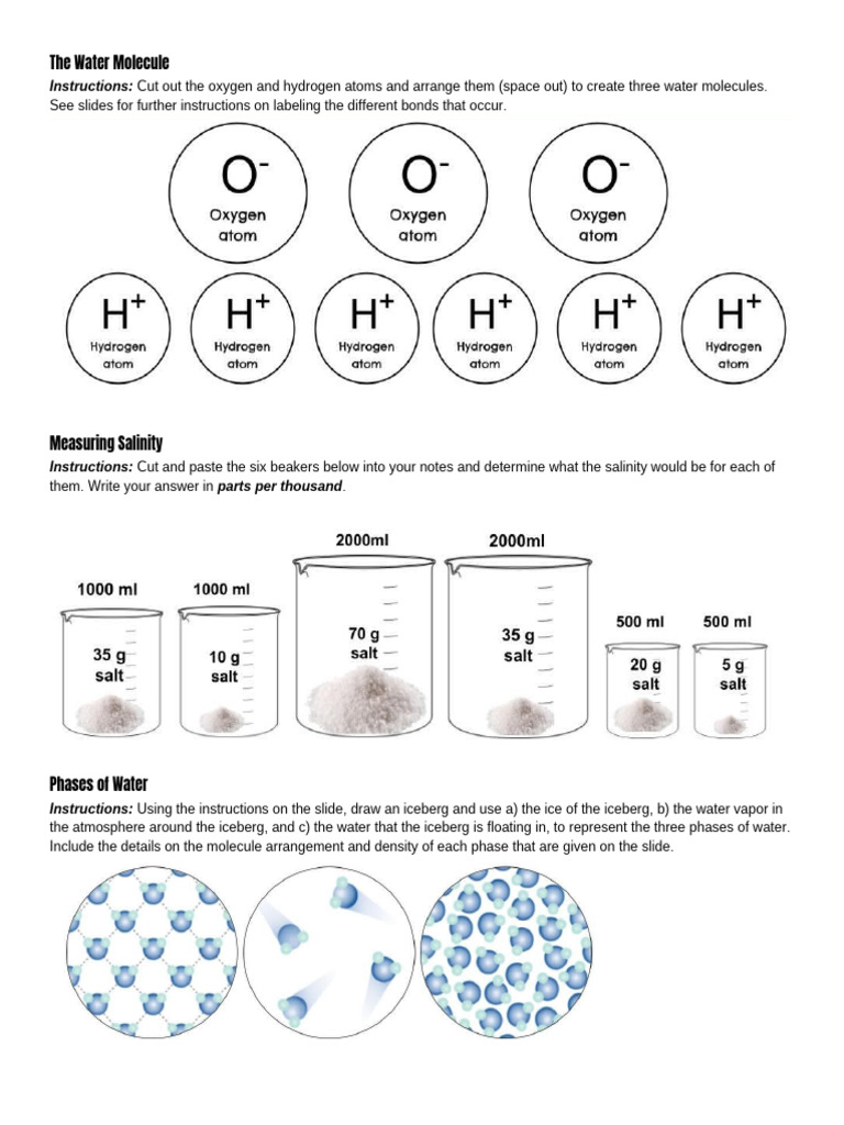 Properties+of+Ocean+Water+-+cutouts+for+notes | PDF