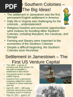 Comparing Early American Colonies | PDF | Southern United States | Slavery