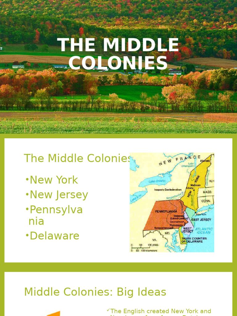 The Middle Colonies | PDF
