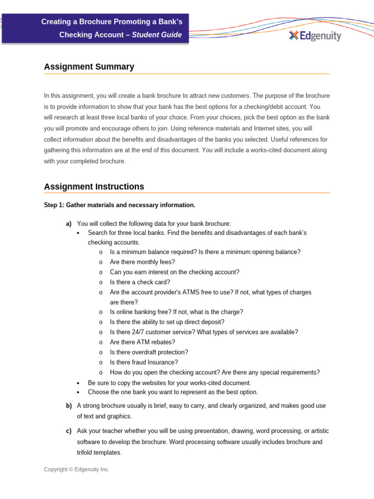 Student Guide - Checking-Debit Accounts | PDF | Transaction Account | Banks