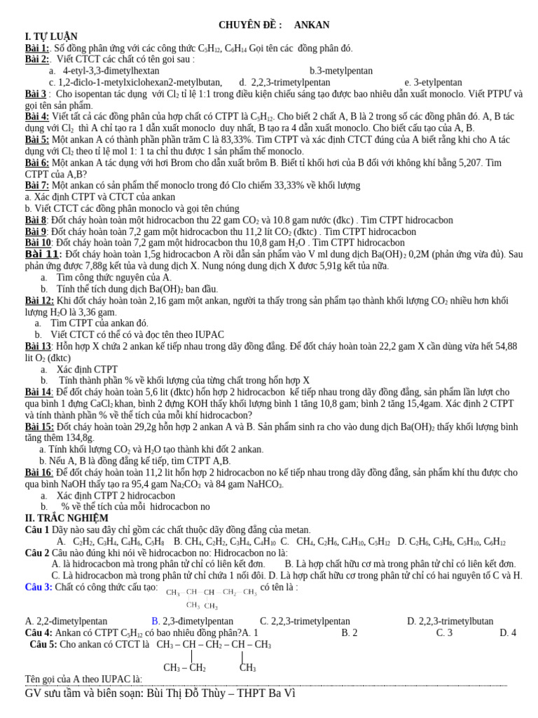 Chuyen de Ankan | PDF