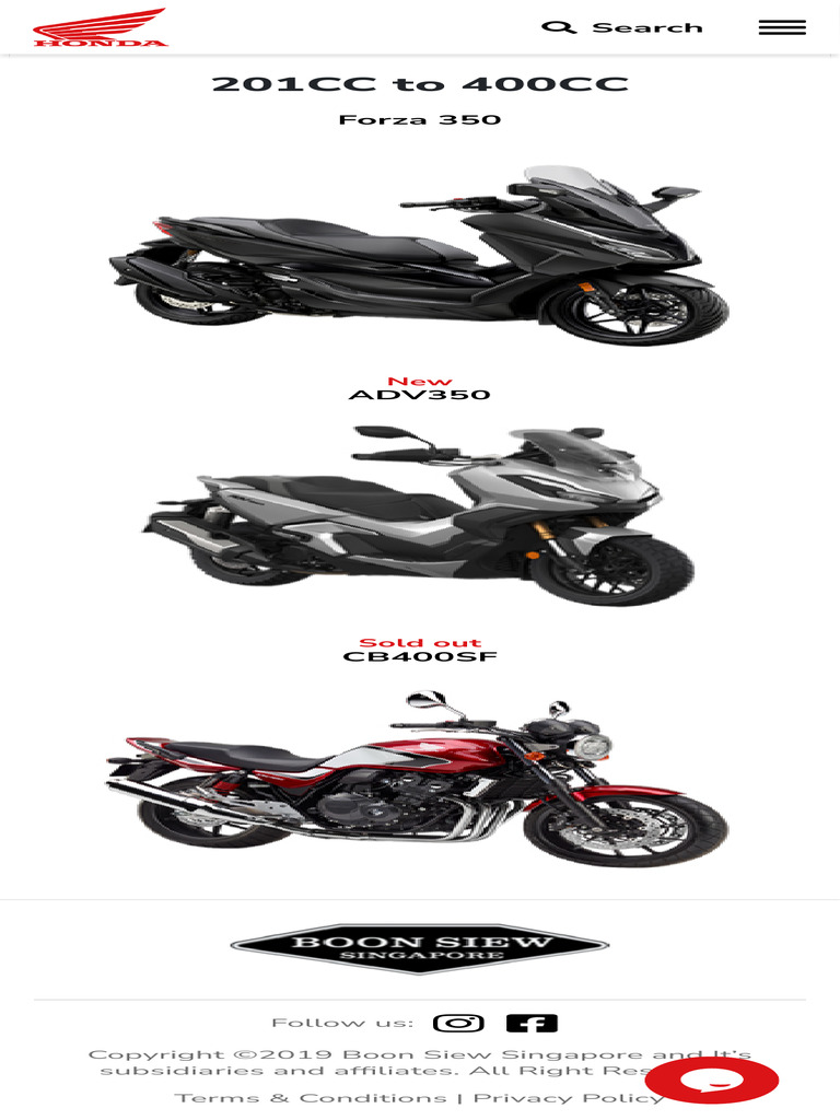 Boon Siew Singapore Official Distributor of Honda Motorcycle and ...