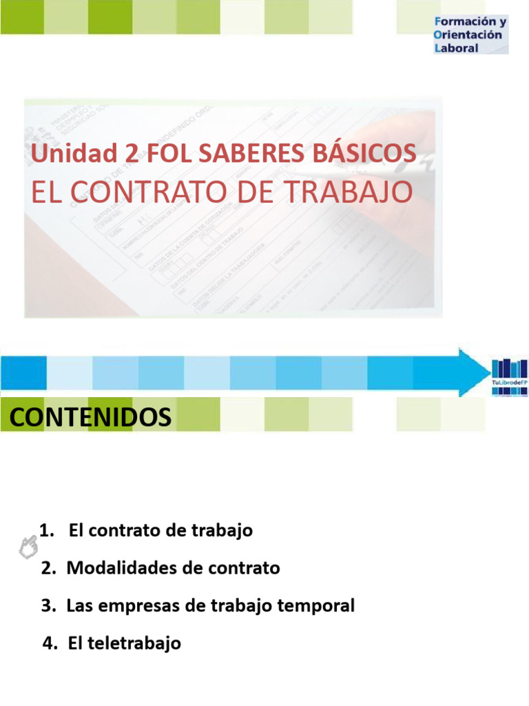 p05 - El Contrato de Trabajo | PDF