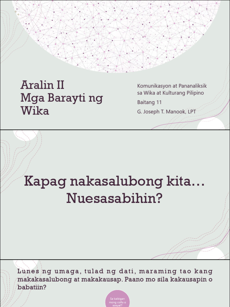 Aralin-2-1 | PDF