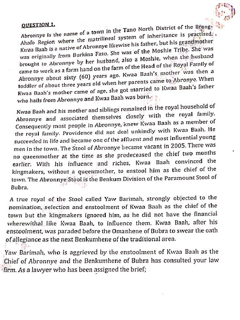 GSL EN - Marking Scheme | PDF