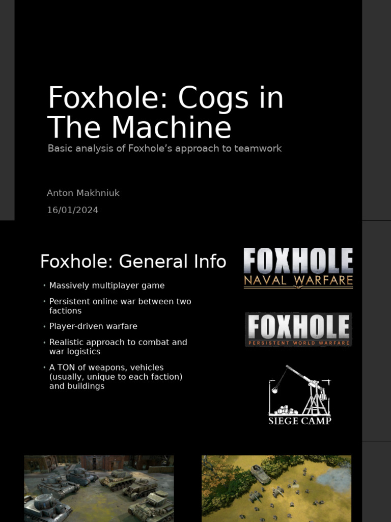 GameDev Club Foxhole | PDF