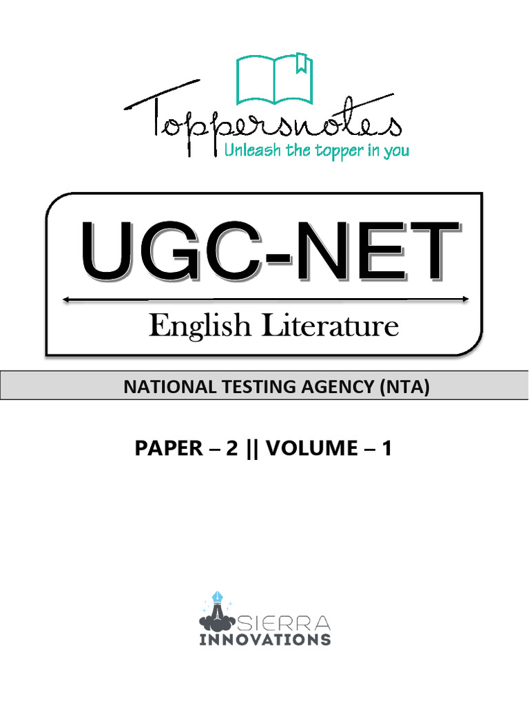 UGC NET Eng Literature Sample Volume 01 | PDF