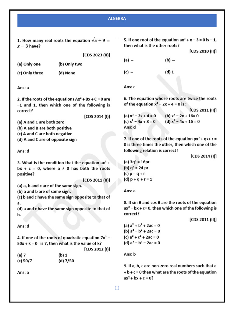 Algebra Final 081fafc6 24cb 4c3e 8fc0 C911f3ceffe6 | PDF | Number Theory | Algebra