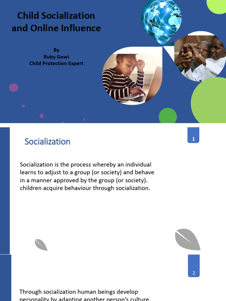COP Socialization of Children With Online Presence - Mental Health ...