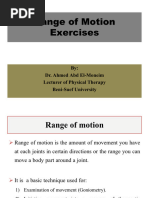 Active Range of Motion Exercises | PDF | Anatomical Terms Of Motion ...