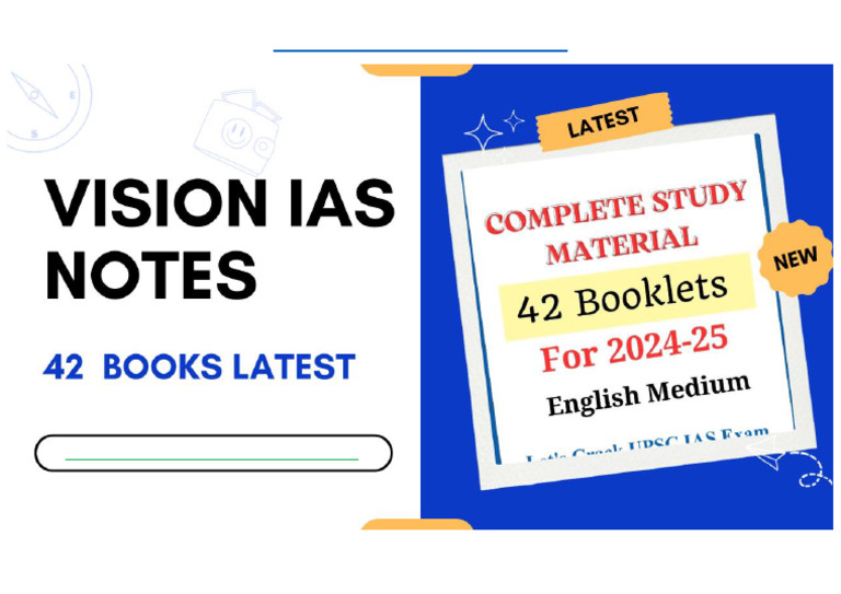 Click Here To Get Vision IAS All 42 Booklets | PDF