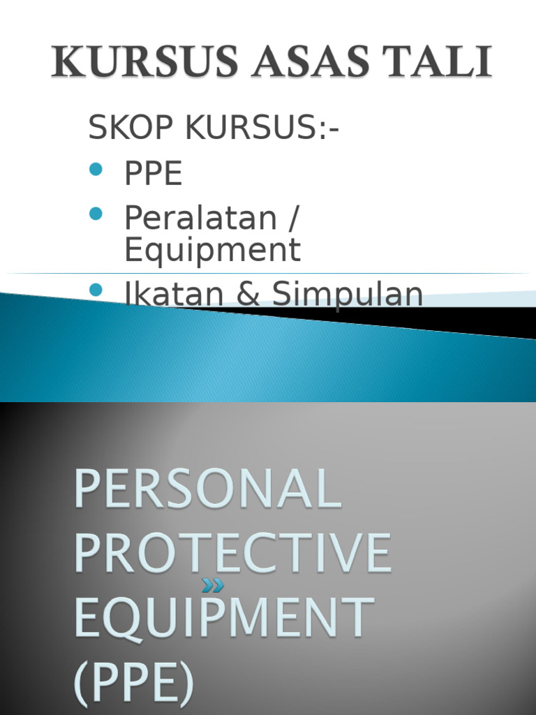 Asas Tali Tinggi | PDF | Knot | Rope
