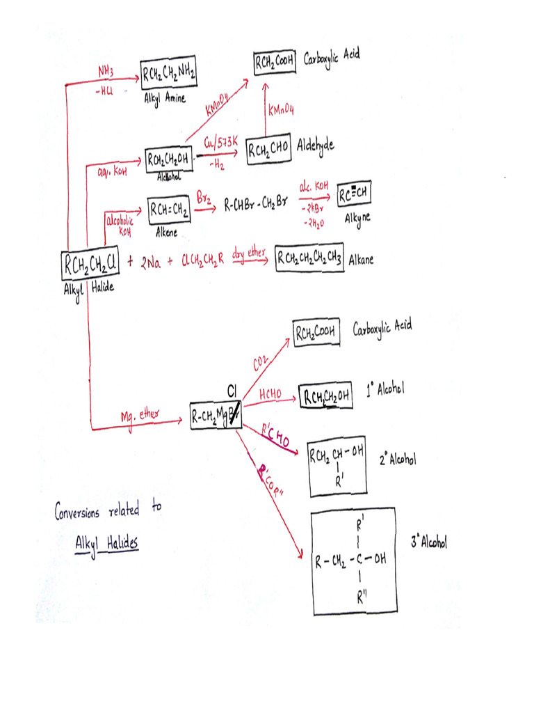 Organic Chem Reaction Flowchart | PDF