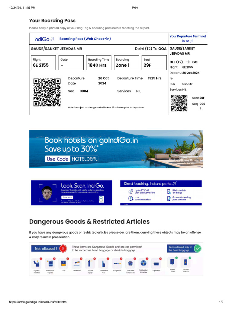 Boarding Pass | PDF