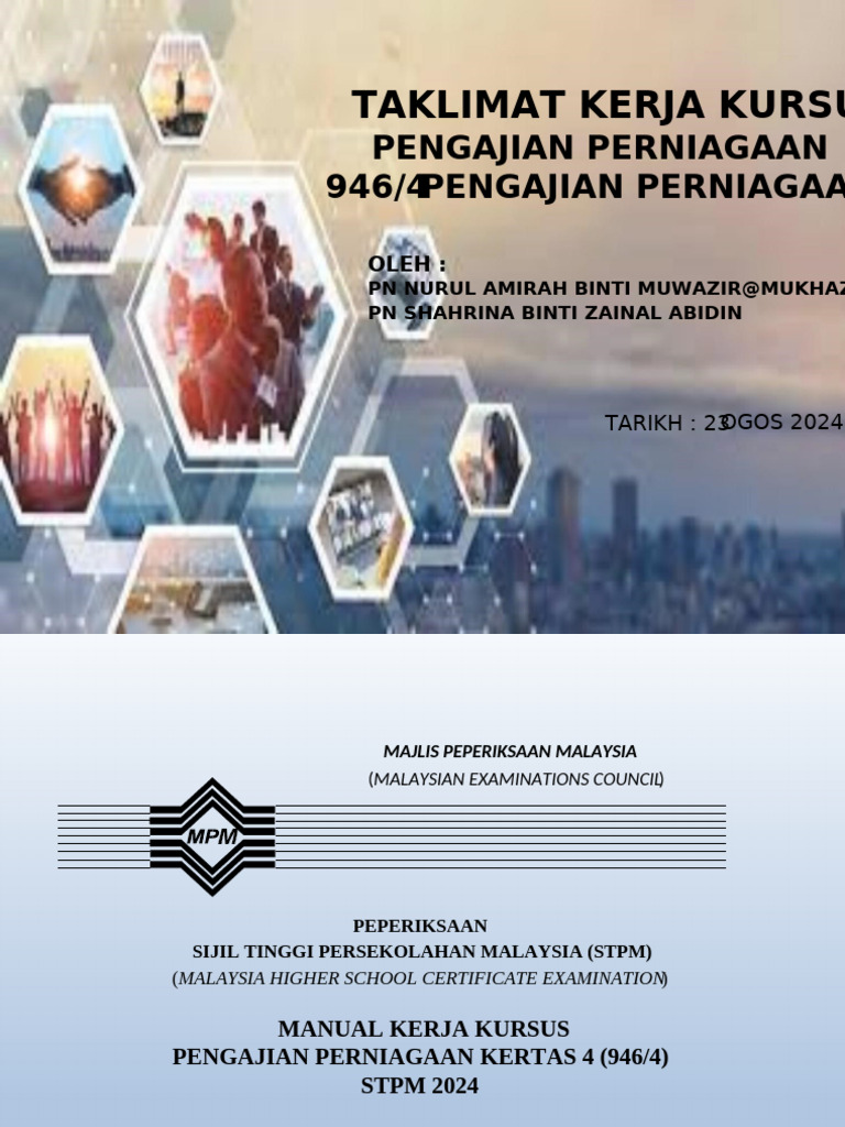 Taklimat Kerja Kursus 2024 Guru PP Selangor | PDF