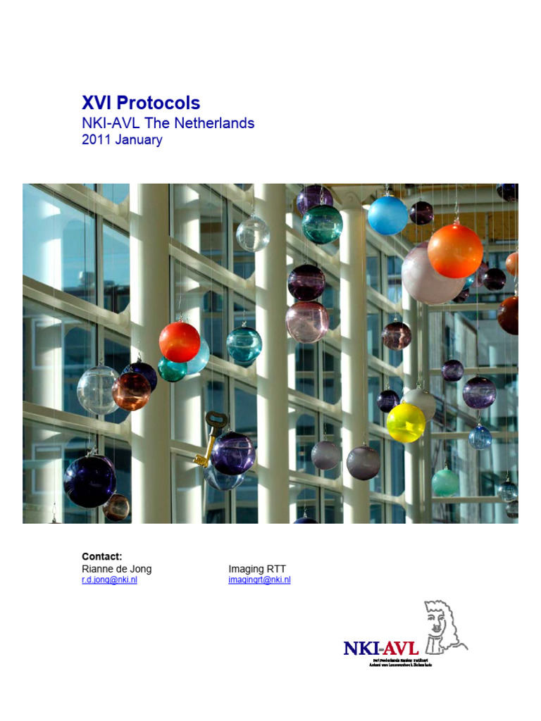 XVI Protocols NKI-AVL The Netherlands | PDF | Neck | Skull