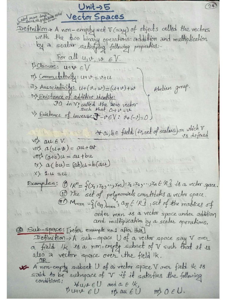 P & S Unit - 1 | PDF