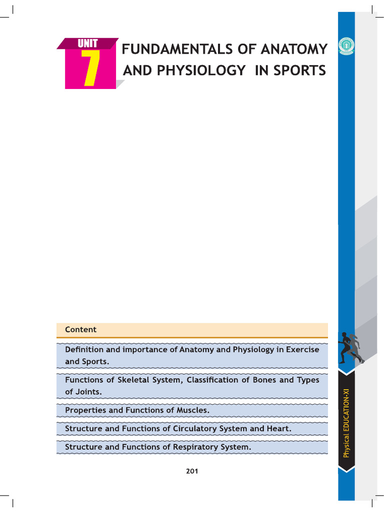 Unit-7 Anatomy and Physiology in Sports Notes - 27082024 - 195357 | PDF