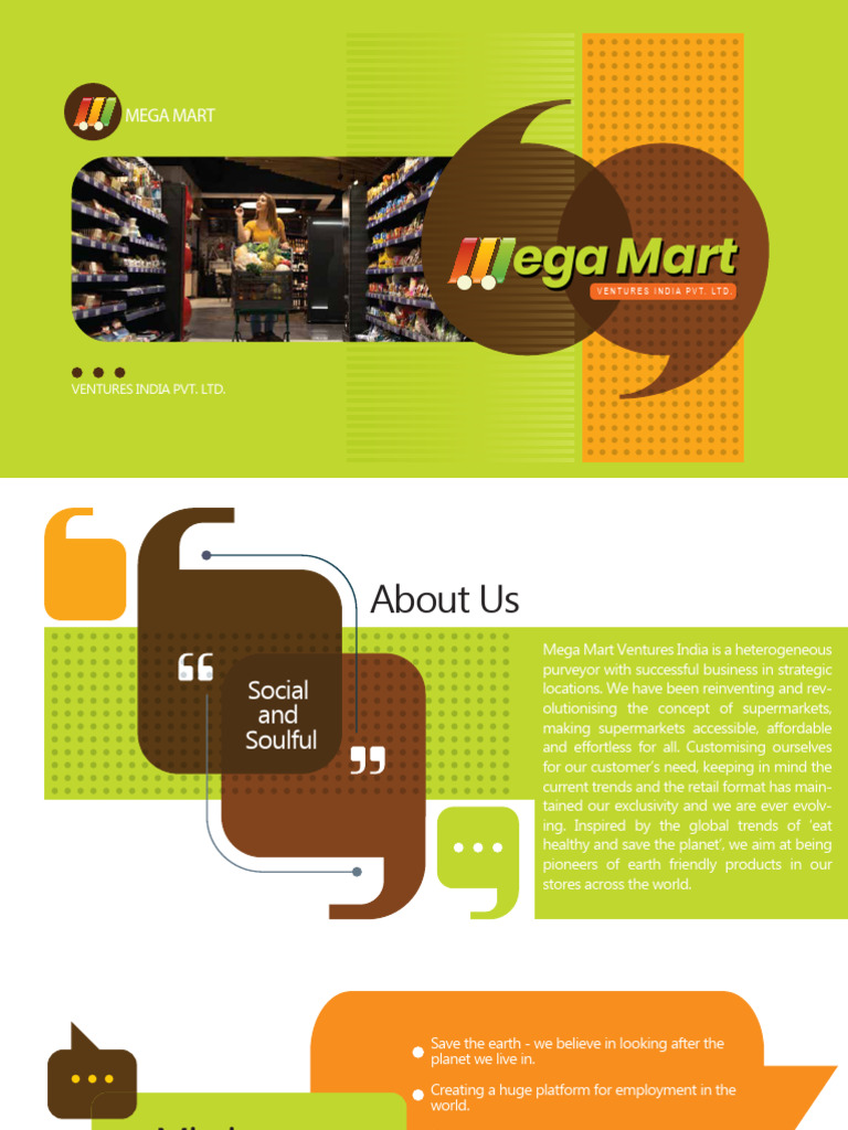 Mega Mart Brochure low res | PDF | Supermarket | Franchising