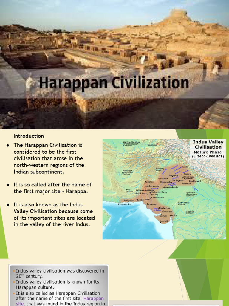 The Harappan Civilisation STD 9 | PDF