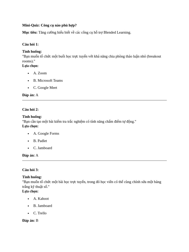 Mini Quiz | PDF