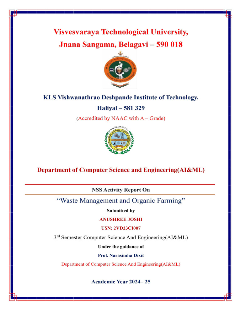 NSS Report Cover Page Final | PDF