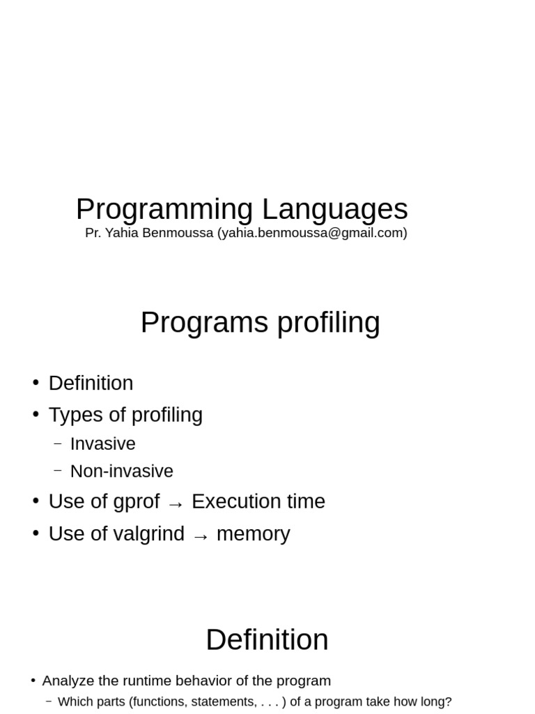 3 - Programs Profiling | PDF