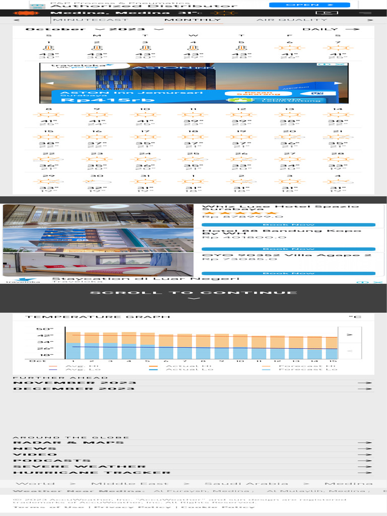 October 2023 Weather Forecast for Medina | PDF | Meteorology | Forecasting