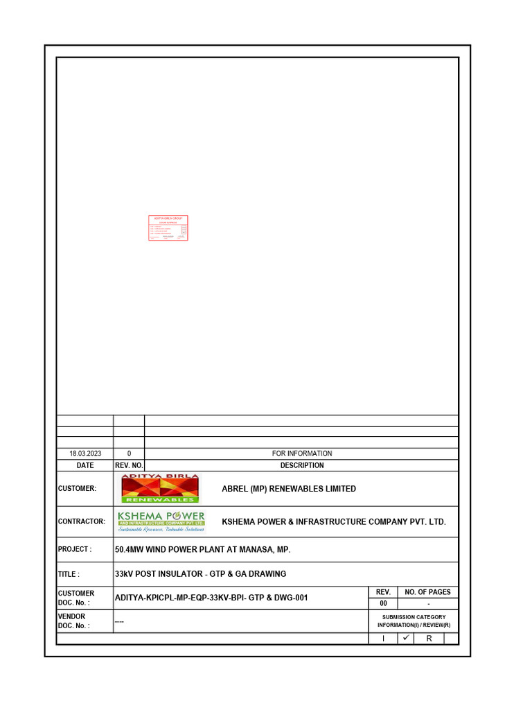 33kV BPI - GA & GTP | PDF