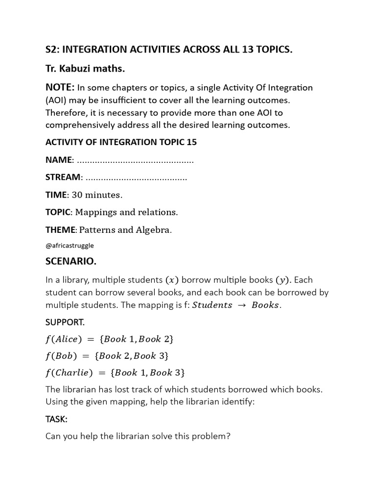 TR - Kabuzi S2 A.o.is For All Topics | PDF | Area | Geometry
