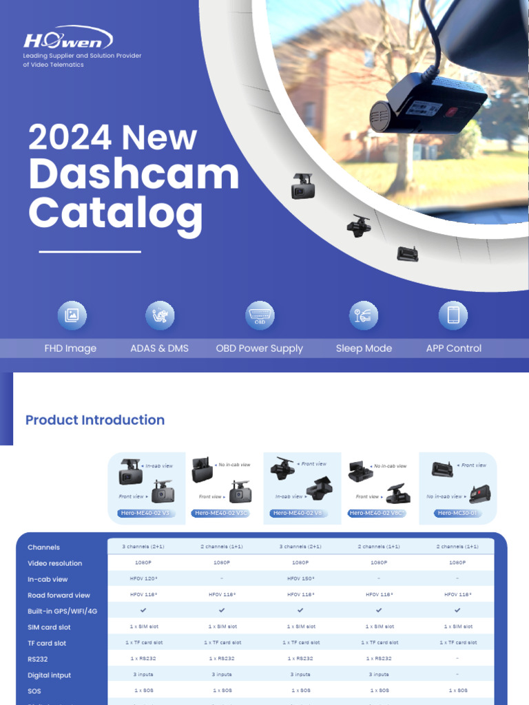 Howen Dashcam Product Overview 2024 | PDF | Computing