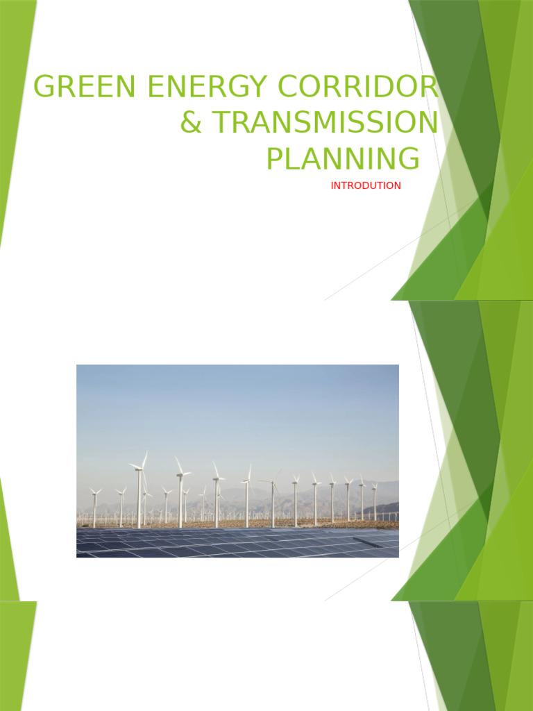 Green Energy Corridor: Renewable Power Plans | PDF | Renewable Energy ...