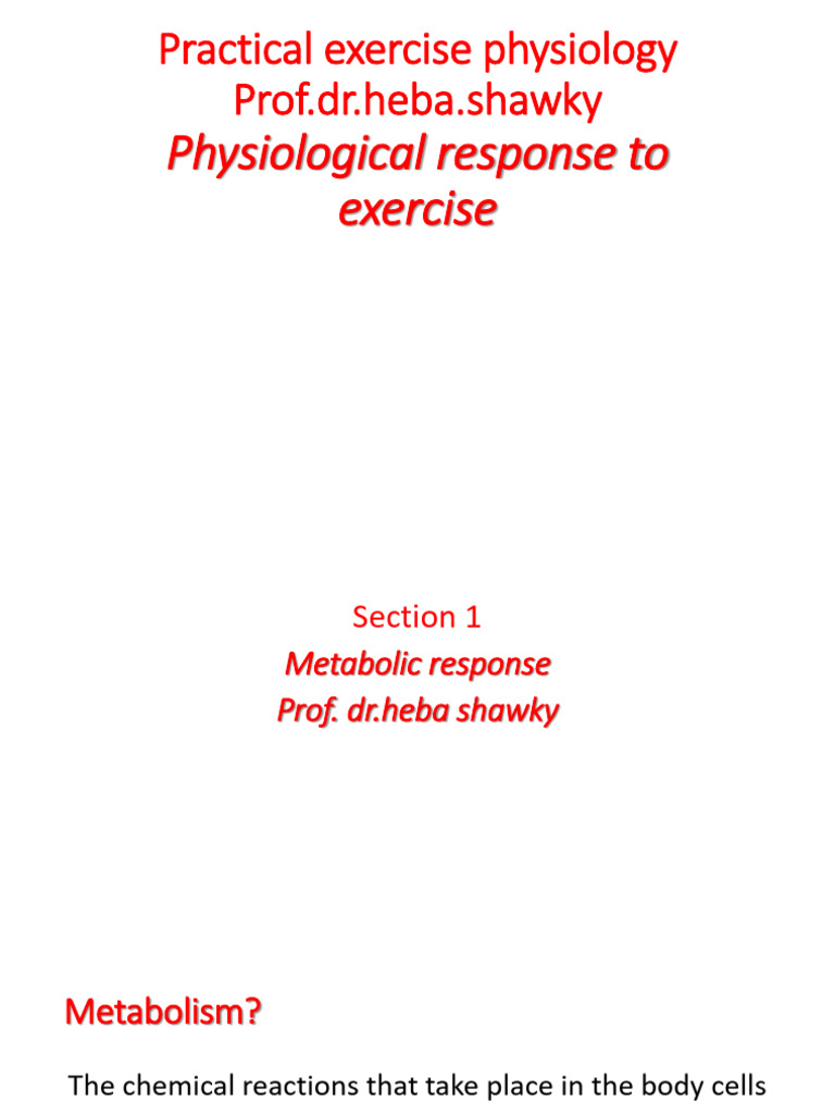 Practical Excercise Physiology Prof.dr.Heba Shawky-1 (1) | PDF | Blood Pressure | Diastole