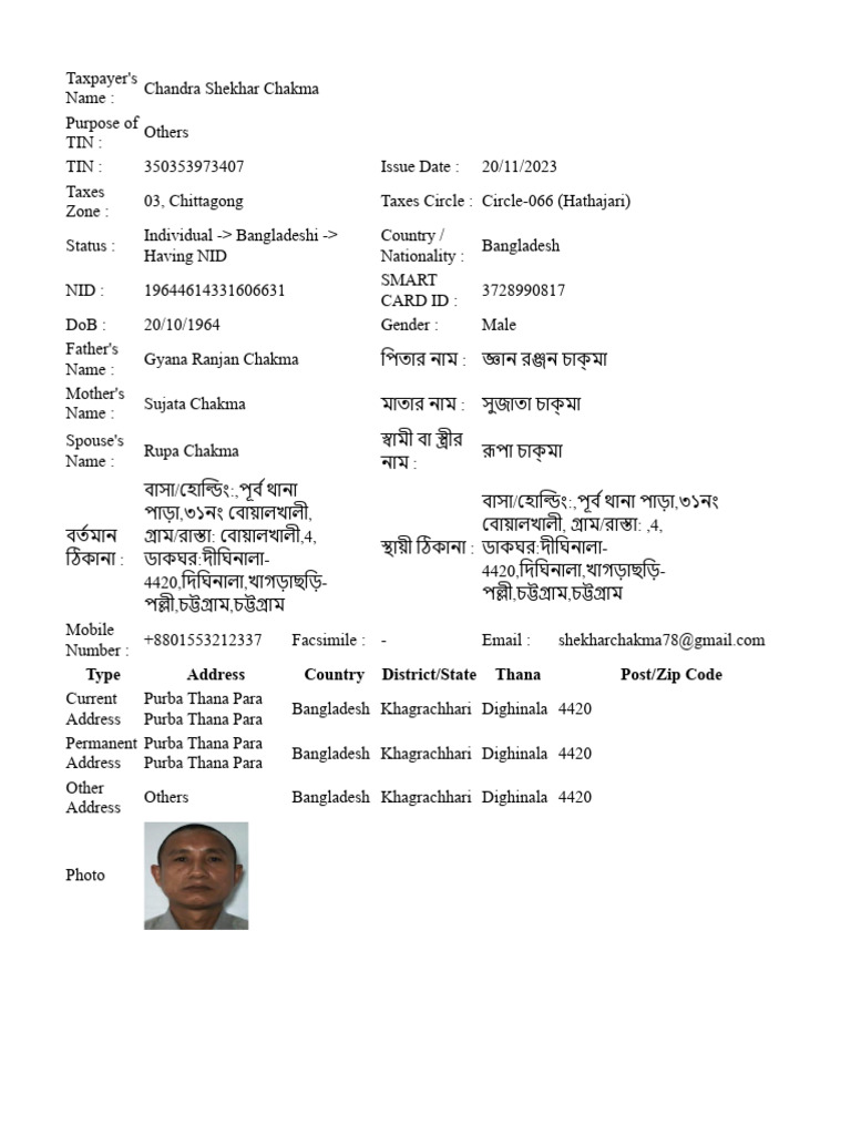 Tin Certificate | PDF