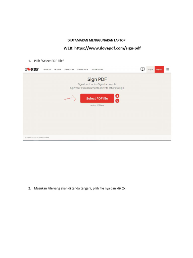 Panduan E-Sign. | PDF