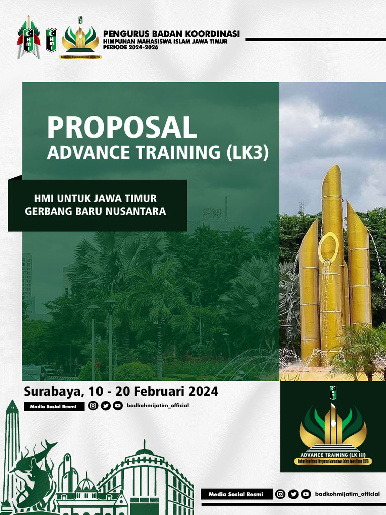 Proposal Lkiii (Advance Training) Badko Hmi Jatim 2024 | PDF