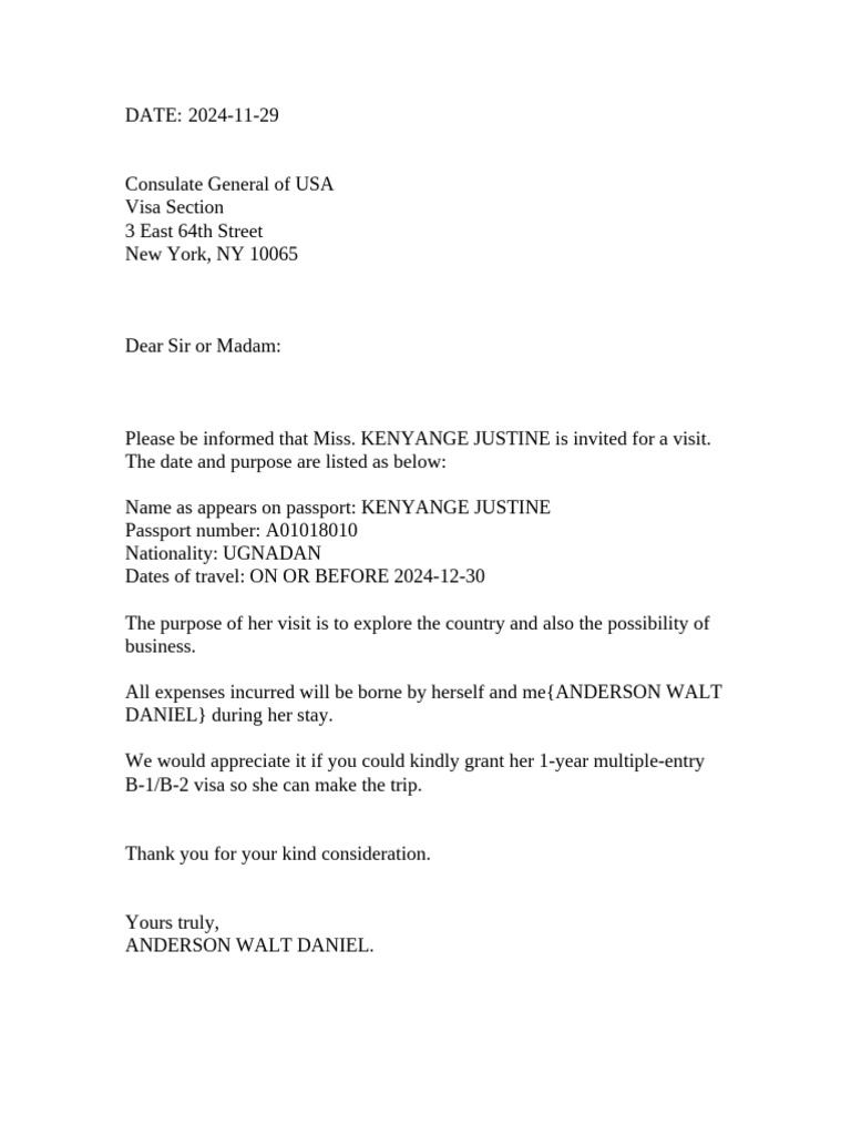 Invitation Letter Justine (1) | PDF