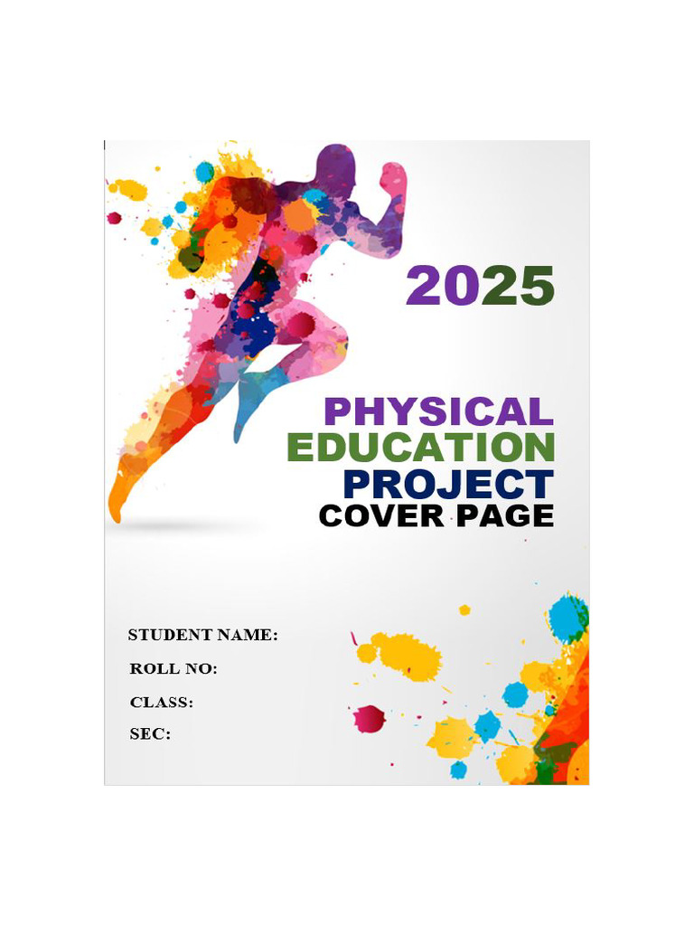 Physical Education Project Cover Page 1 | PDF