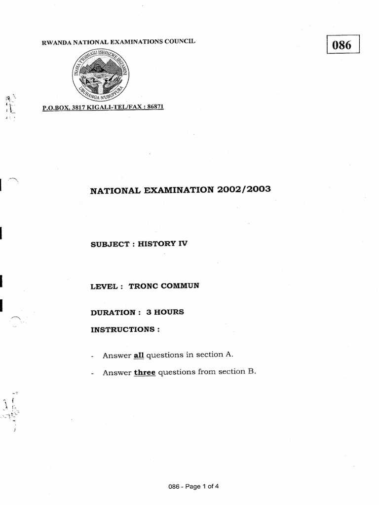 2003 History IV OL | PDF