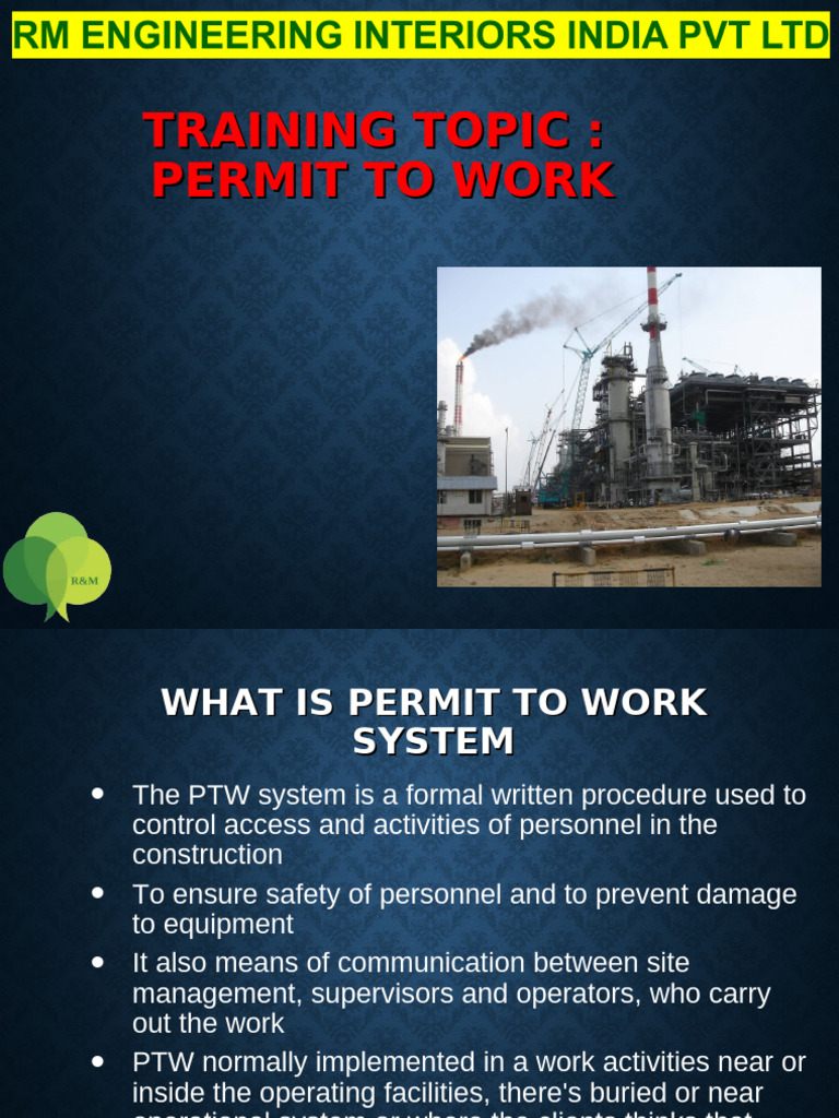 Understanding Permit to Work Systems | PDF | Safety | Working Conditions