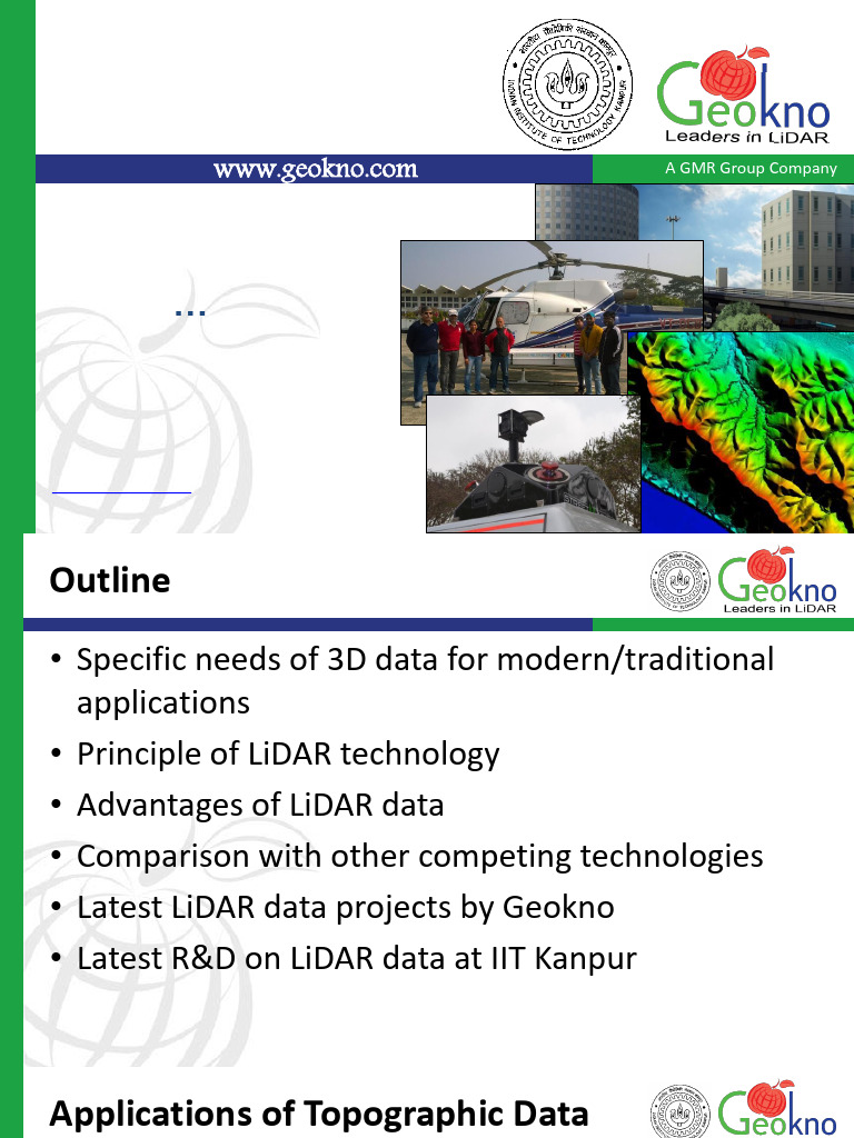 LiDAR Technology Bharat Lohani | PDF | Lidar | Surveying