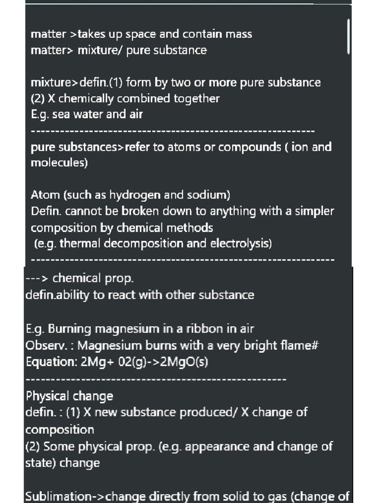 Planet Earth Notes Chem 4 | PDF