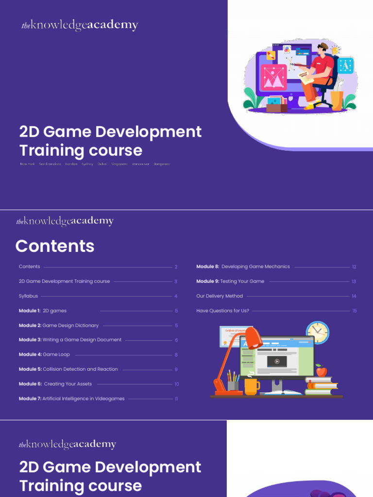 2D Game Development Training | PDF | 2 D Computer Graphics | Video Games