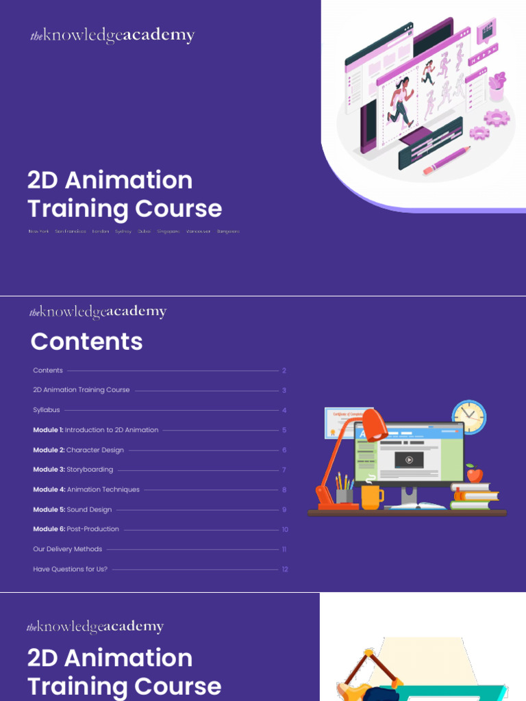 2D Animation Course Syllabus | PDF | Animation | Human Communication