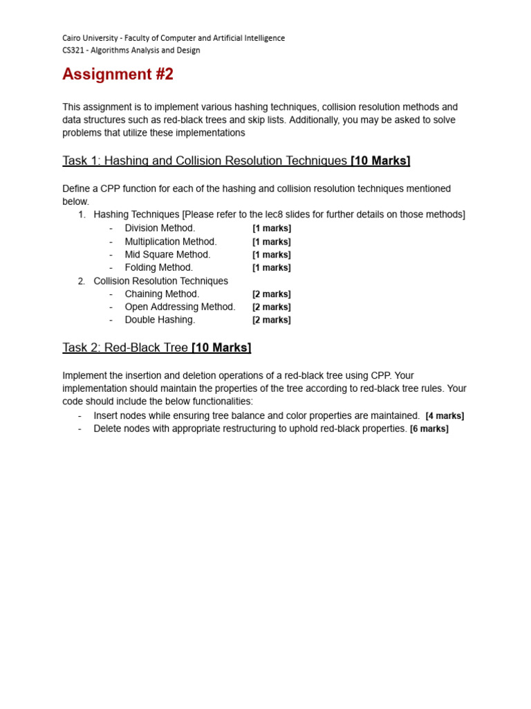 Algorithms - Assignment -2 | PDF | Algorithms And Data Structures ... Algorithms - Assignment -2 | PDF | Algorithms And Data Structures ...